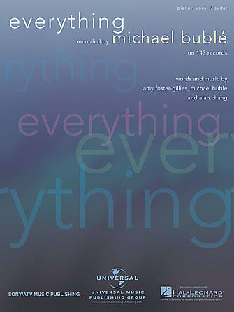 Everything (Michael Bublé) Piano Vocal | Reverb