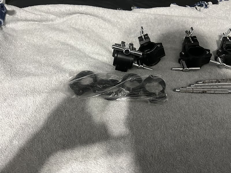 4 Roland L-Rods + Gibraltar Power Rack Clamps & Memory Locks | Reverb