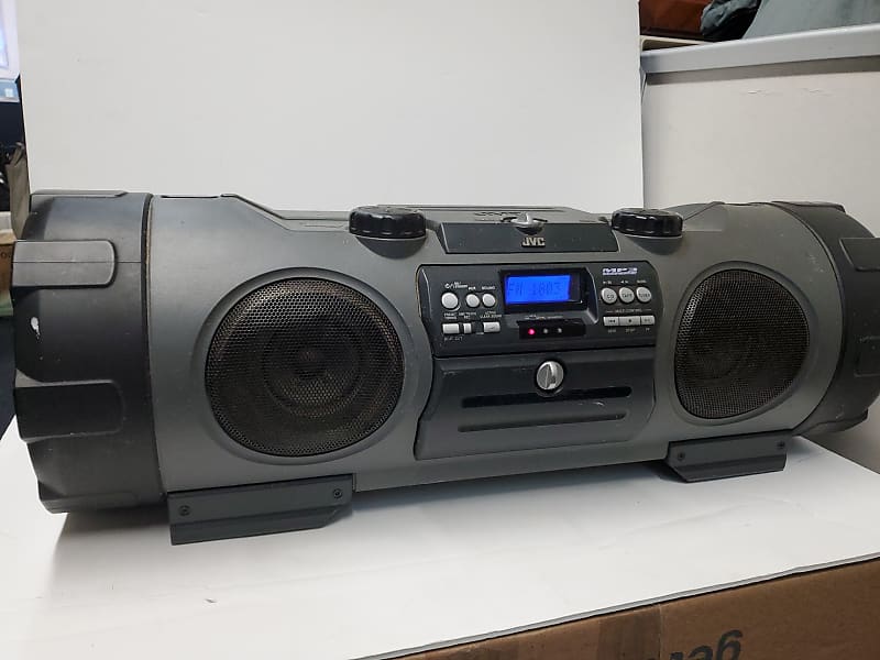 JVC RV-NB1 Kaboom Subwoofer Radio AMFM CD Cassette MP3 | Reverb