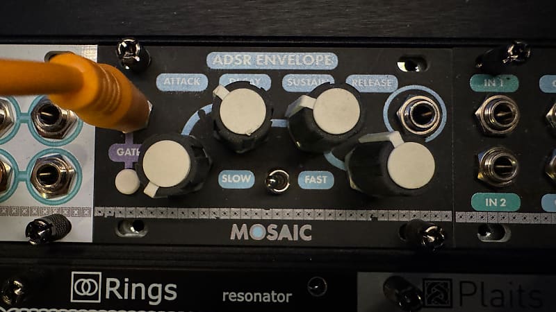 Mosaic ADSR Envelope Generator 1U Eurorack Module (Black) | Reverb