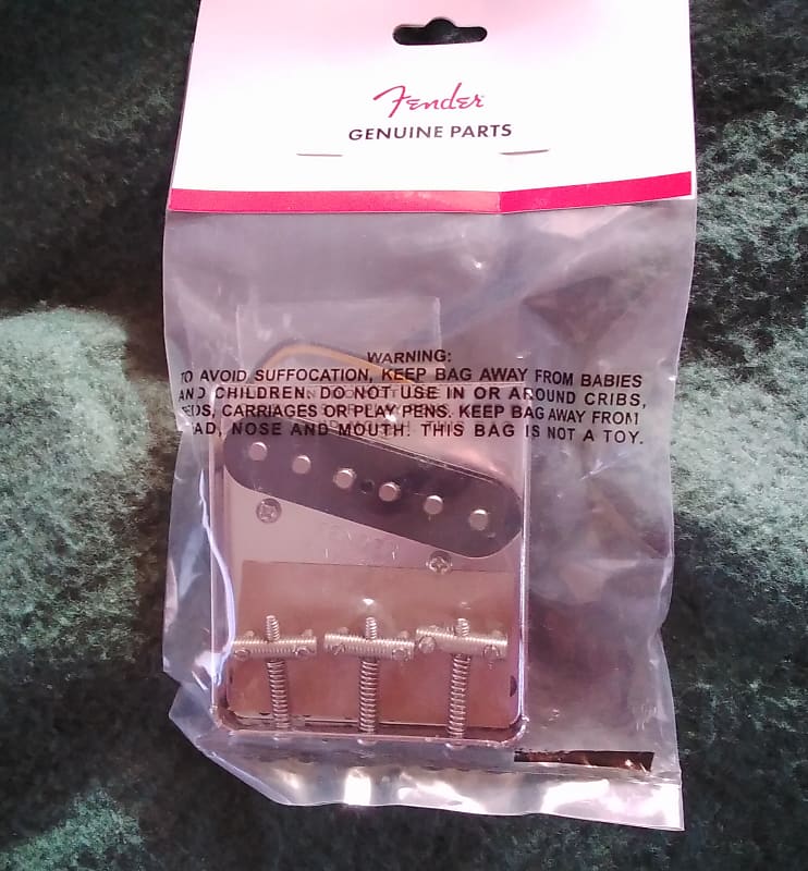 Fender 62 TELE® CUSTOM BRIDGE ASSEMBLY (WITH PICKUP), NICKEL | Reverb