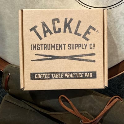 Tackle 6" Coffee Table Practice Pad - Leather & Walnut Wood | Reverb