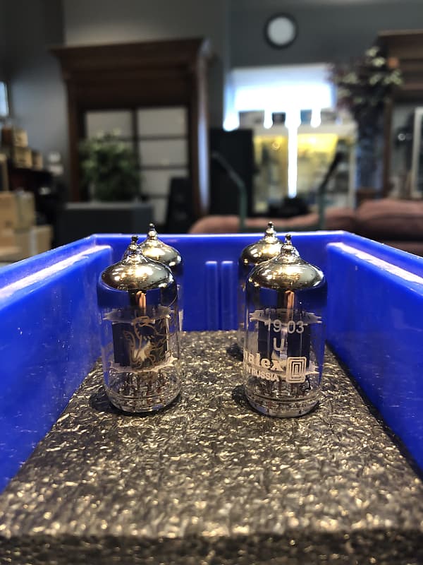 Genalex Gold Lion ECC82/12AU7 with Gold Pins (Matched Quad) | Reverb