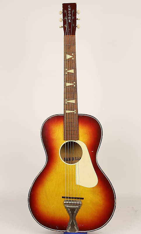 Vintage Encore Acoustic Guitar w/Hard Case | Reverb