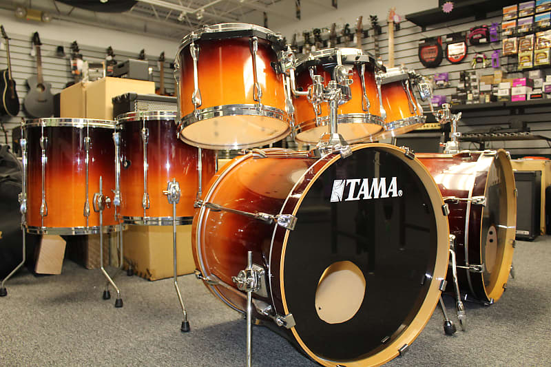 2005 Tama Superstar Custom Kit- Mahogany Fade Finish | Reverb