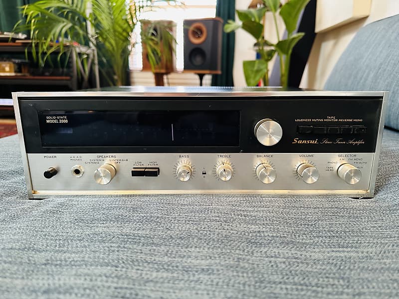 Sansui Solid State Model 2000 Tuner Amplifier 1960's-70's | Reverb