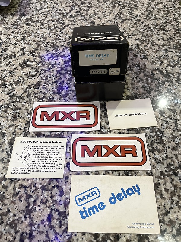 MXR M-166 Time Delay 80’s BOX & PAPERS ONLY | Reverb