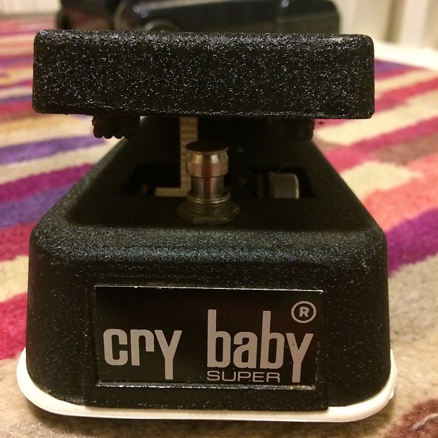 Vintage 70s Jen Cry Baby Super Wah - Yellow Fasel - Made in | Reverb