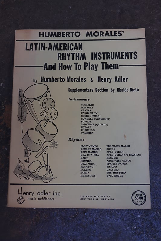 "Latin American Rhythm Instruments & How to Play Them" Book | Reverb