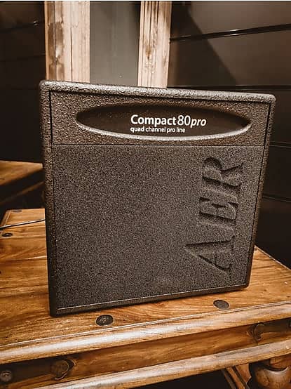 AER Compact 80 pro 80W 1x8" 4-Channel Acoustic Guitar Combo | Reverb