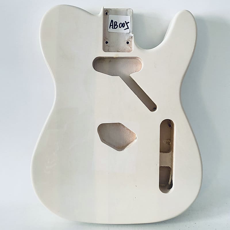 White Alder Wood Tele Style Guitar Body | Reverb