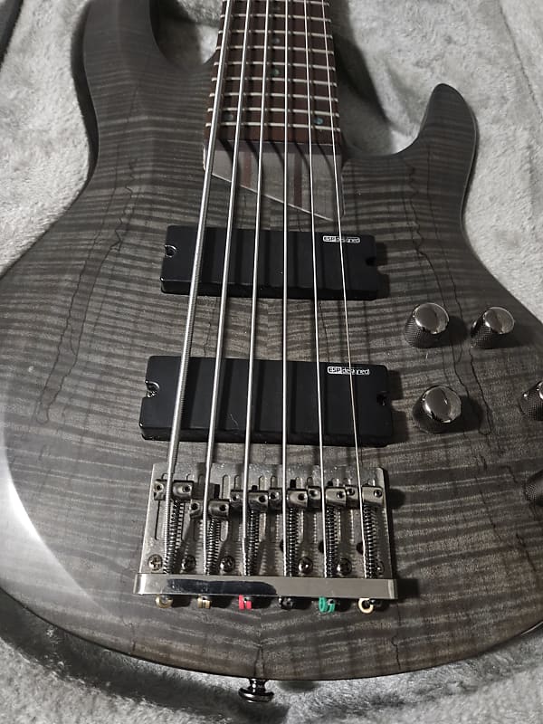 ESP LTD B-206SM 2007 - 2018 - See Thru Black Satin | Reverb