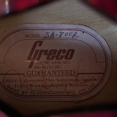 Greco Sa800 1978 | Reverb