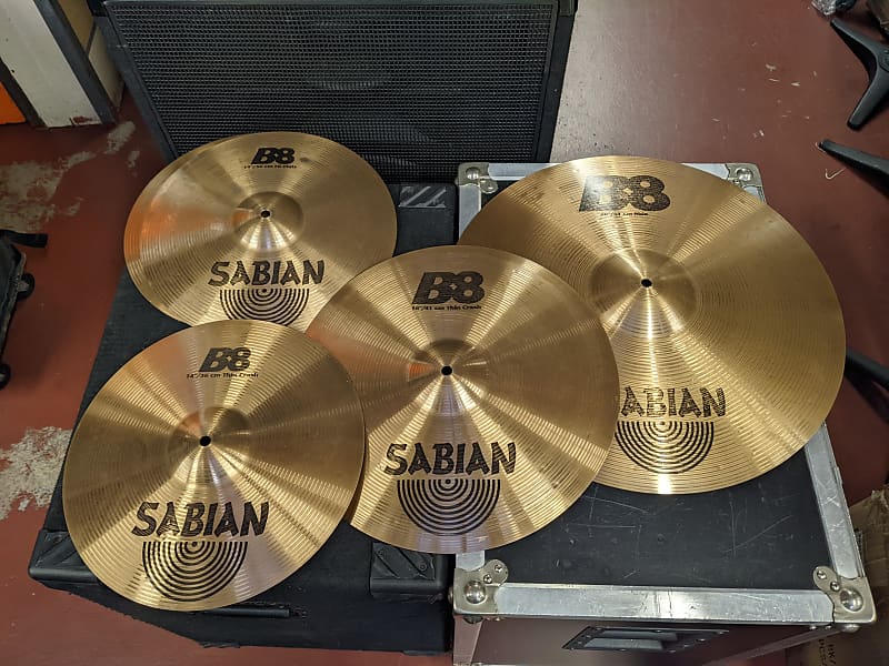 Sabian 5 Piece Factory Matched B8 Cymbal Set - Looks | Reverb