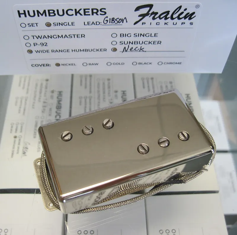 Lindy Fralin Wide Range Humbucker Neck Pickup NO LOGO | Reverb