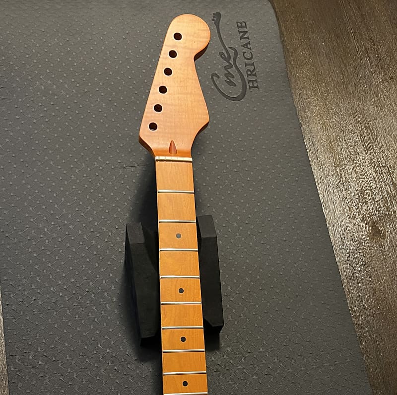 Roasted Maple Stratocaster Neck, 22-Fret | Reverb