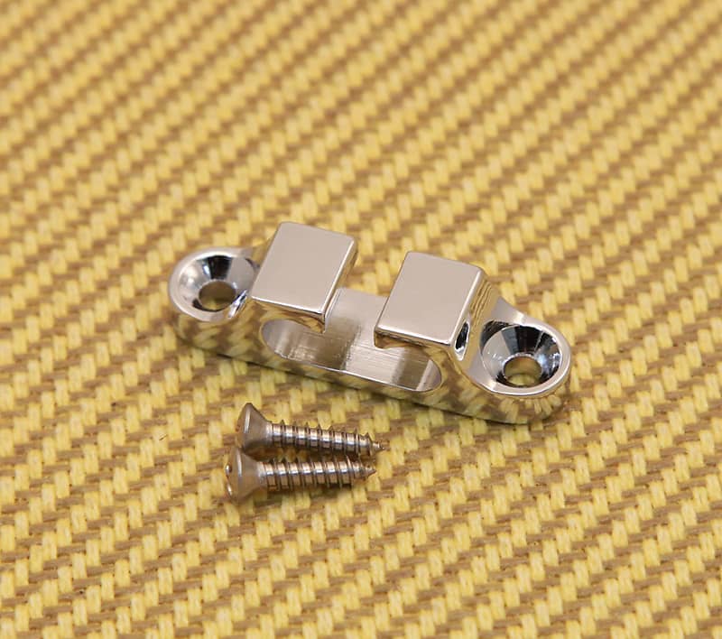 405100C Hipshot Chrome 2-String Bass Headstock String Guide | Reverb