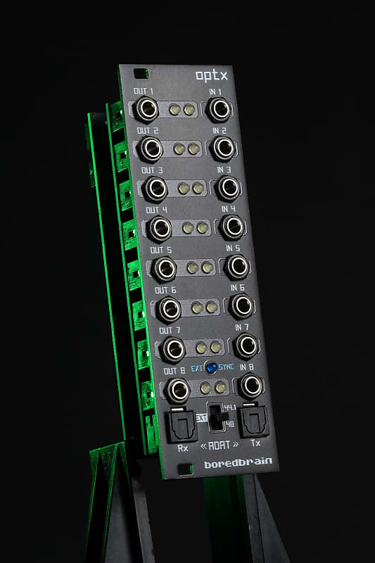 Boredbrain Optx 8 in / 8 out ADAT Optical Converter Eurorack | Reverb
