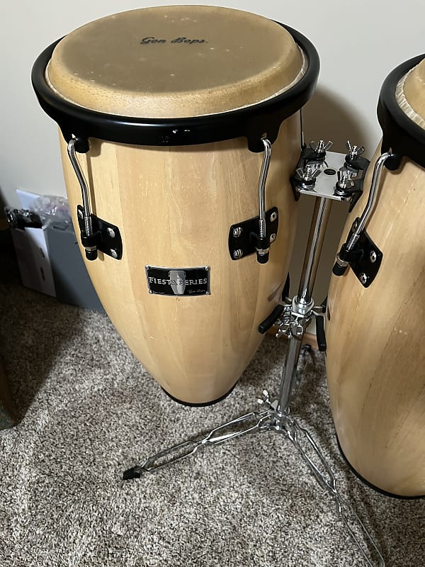 Gon Bops Fiesta Series Conga Set with Stand 2010s - Natural | Reverb