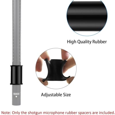 6 Pcs Microphone Shock Mount Rubber Spacer Tube Microphone | Reverb