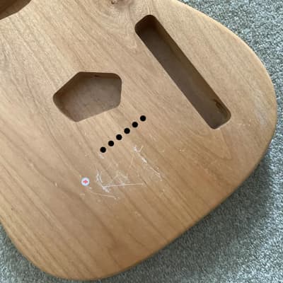 Ash Wood String Through Guitar Telecaster Style Body | Reverb