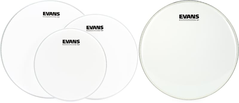 Evans G2 Coated 3-piece Tom Pack - 10/12/14 inch Bundle with | Reverb
