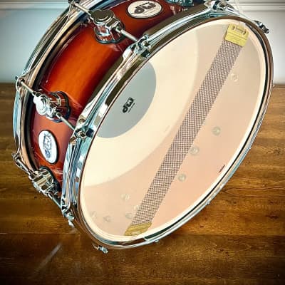 DW Snare Drum Design Series 14x5.5" Tobacco Burst | Reverb