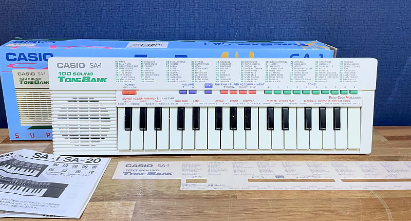 [Mint] Casio SA-1 ToneBank keyboard 80s Japan | Reverb