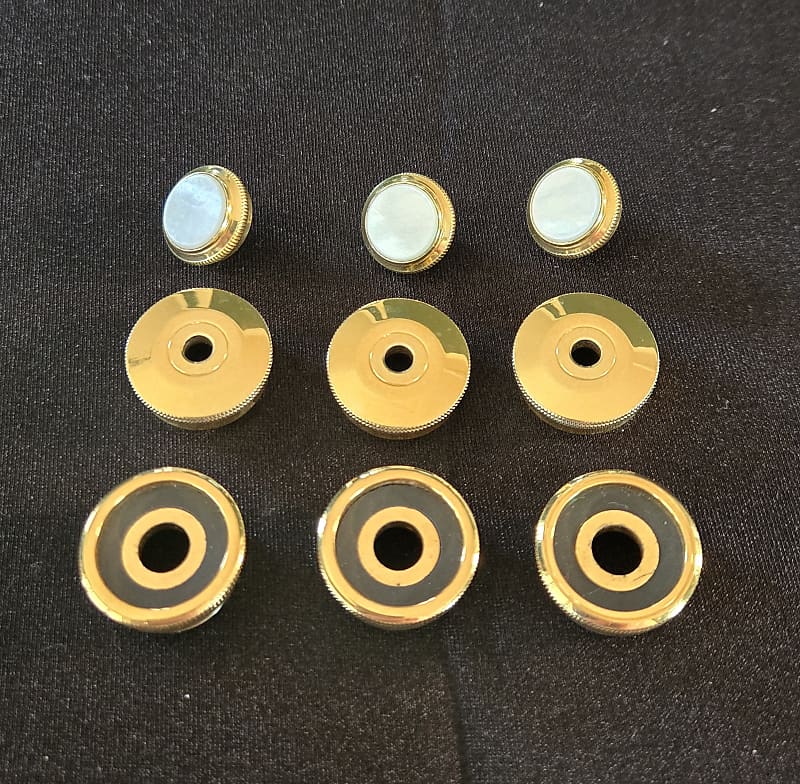 Getzen Custom series trumpet trim kit - 24k gold plate | Reverb
