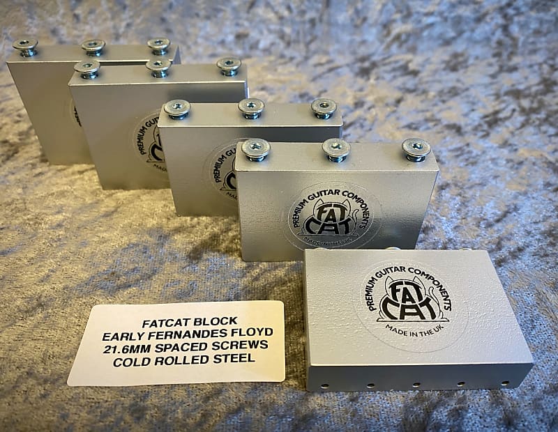 Fat Cat 42mm Cold Rolled Steel Sustain block for Fernandes | Reverb