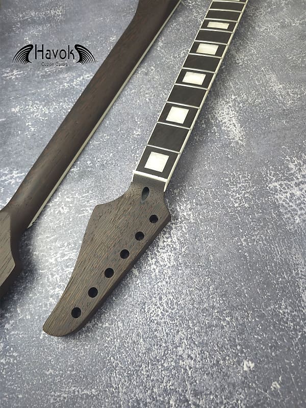One Piece ST Wenge Neck Nickel Silver Frets White binding , S | Reverb