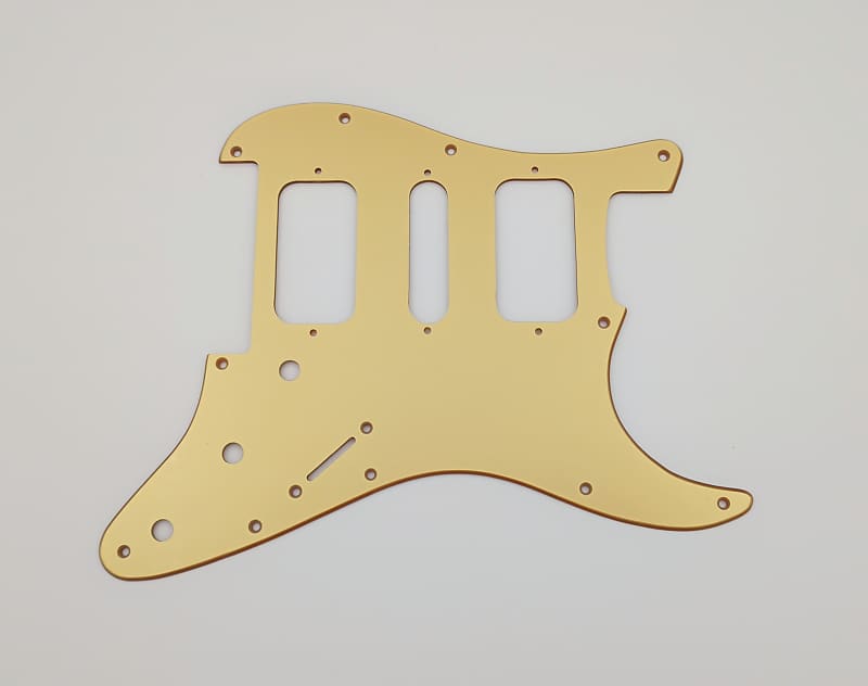 H/S/H metallic gold acrylic pickguard for us/mex fender | Reverb