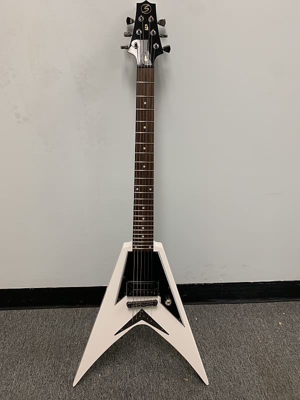 Samick JTR SV10 Flying V Electric Guitar - White | Reverb