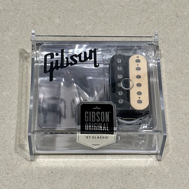 Gibson '57 Classic Humbucker Pickup Zebra (Black / Cream) | Reverb