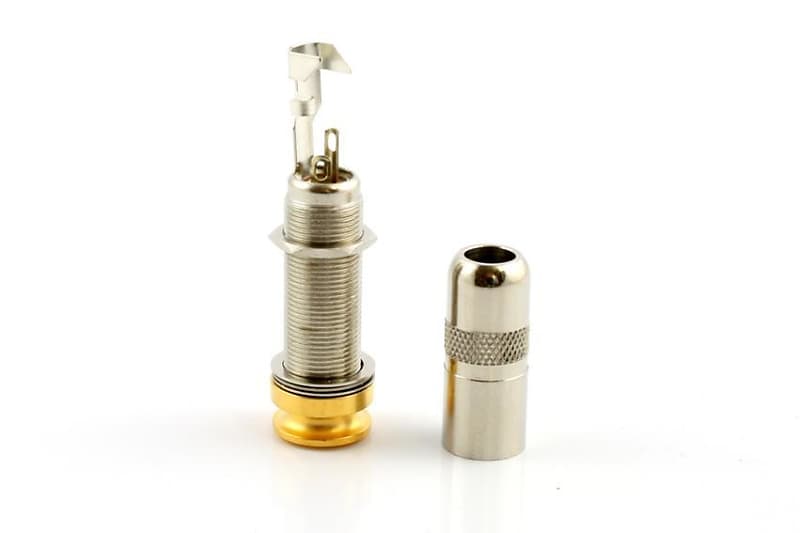 Gold Switchcraft End Pin Jack, 3 Conductor | Reverb