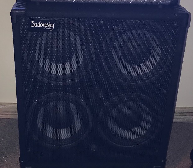 Sadowsky SA410 4x10 Bass Cabinet black/silver | Reverb