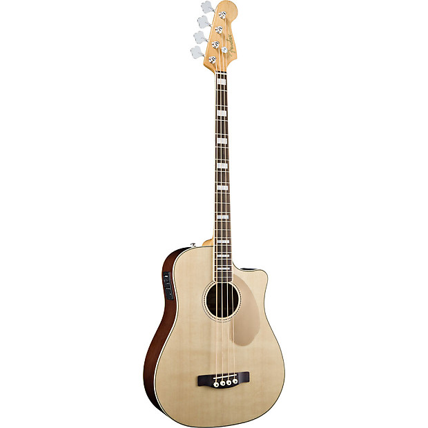 Fender Kingman SCE Acoustic-Electric Bass Guitar Natural | Reverb