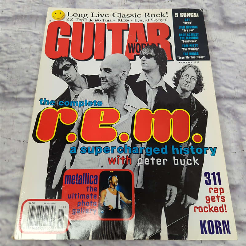 Guitar World November 1996 REM Magazine with Tab | Reverb