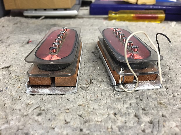 Gibson P90 Les Paul 1968 Clear Bobbin Pair | Reverb