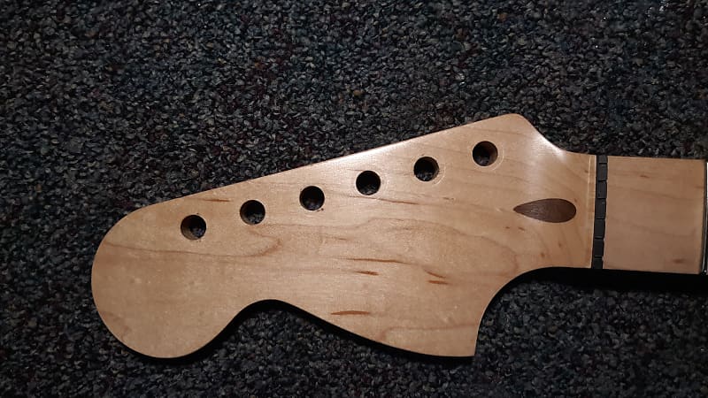 Custom Made Baritone Strat Neck Reverse Lefty | Reverb