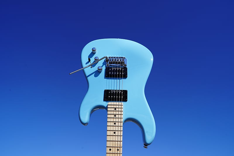 G&L USA Legacy HH RMC Himalayan Blue/Maple 6-String Electric | Reverb