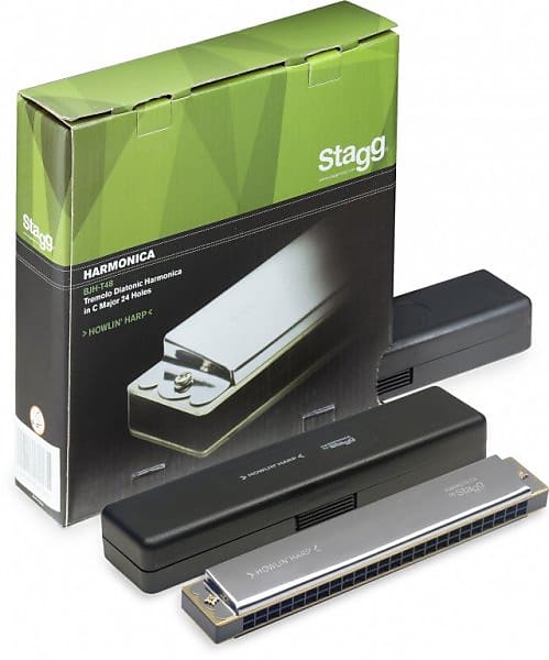 Stagg Howlin 24 hole Harp Tremolo Diatonic Harmonica in C | Reverb UK