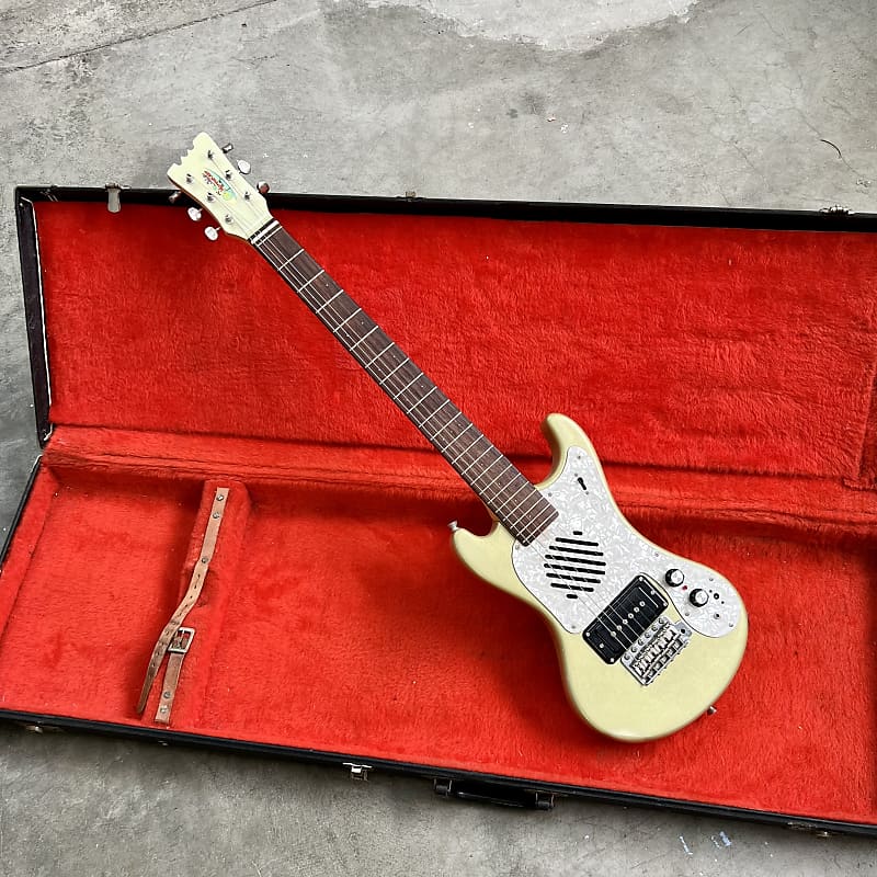 Mosrite Marine Rider travel guitar Piña Colada original MIJ | Reverb