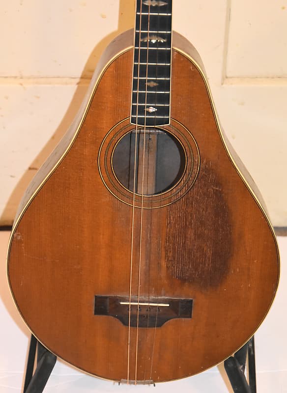 Lyon & Healy Pear Shape Tenor guitar 1925 - Natural Lacquer | Reverb