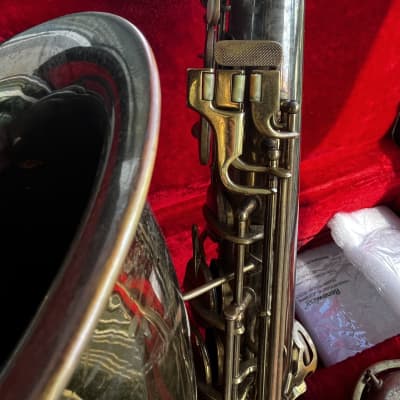 Vintage Conn transitional tenor saxophone naked lady | Reverb