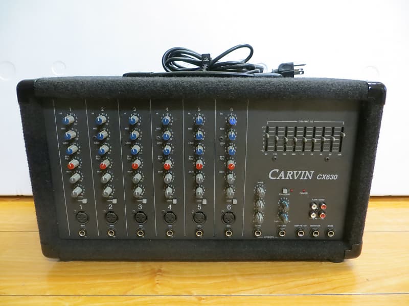 CARVIN CX630 6 Channel Powered Mixer Made In USA 1990 | Reverb