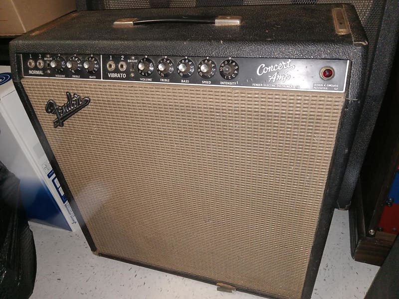 1964 Fender Blackface Concert Amp 2-Channel 40-Watt 4x10 - | Reverb
