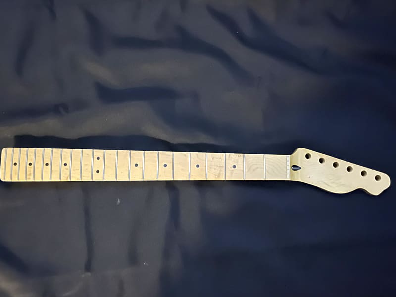 Logan Custom Tele-style neck - 22 fret - maple - Nitro | Reverb