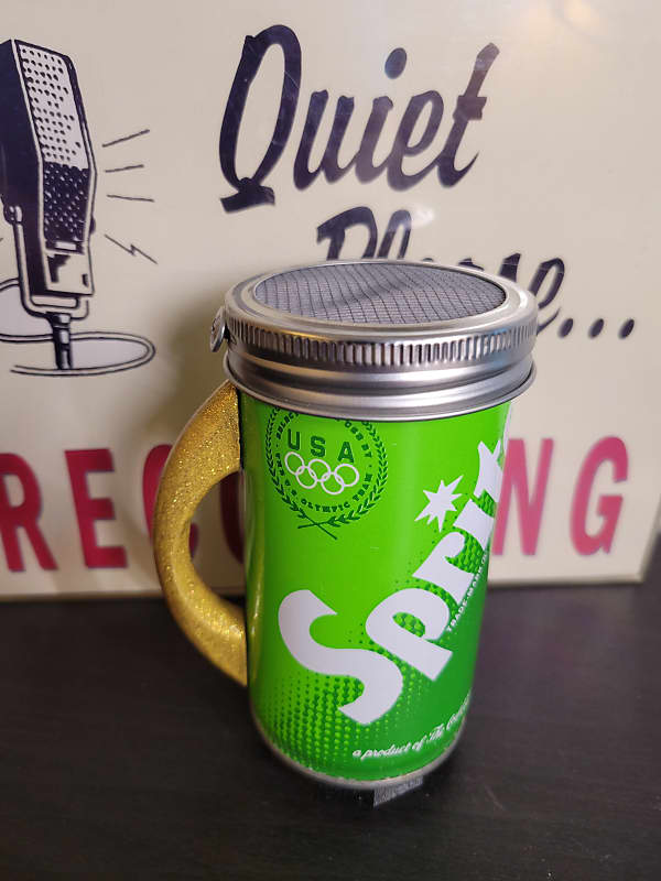 Lo Fi Soda Can Microphone - 1970's USA Olympics Sprite | Reverb
