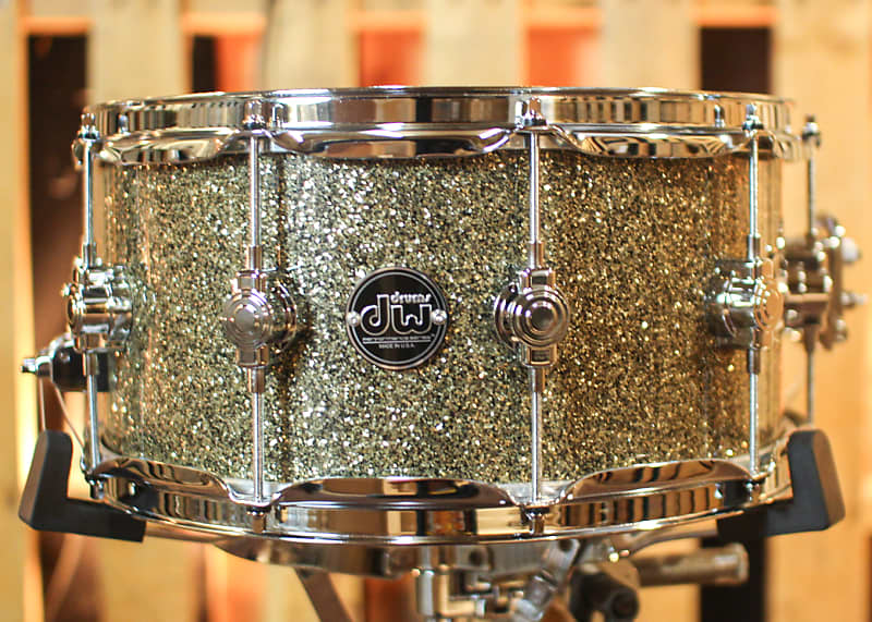 DW Performance Ginger Glitter Glass Snare Drum - 6.5x14 | Reverb